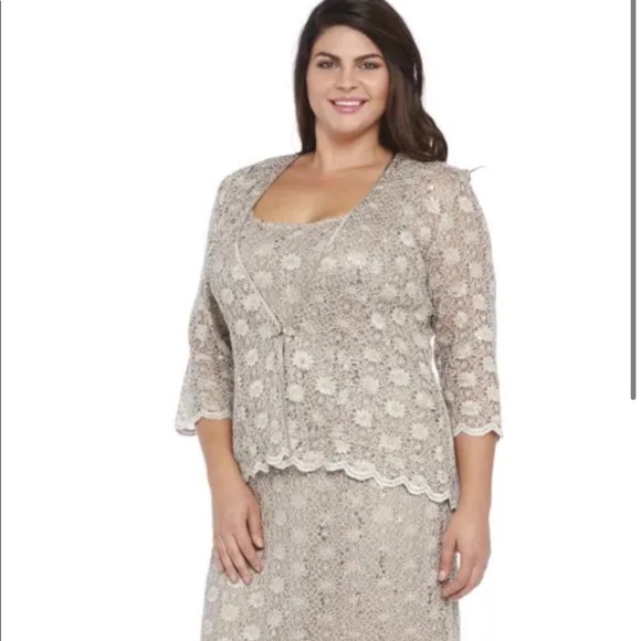 Dresses | Beige And Sequin Mother Of The Bride Dress | Poshmark